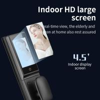 China Automatic 3D Face Recognition Camera Tuya Smart Locks With Video Calling S958max Digital Door lock for sale