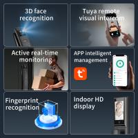 China Automatic 3D Face Recognition Camera Tuya Smart Locks With Video Calling S958max Digital Door lock for sale