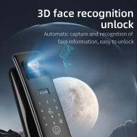 China Automatic 3D Face Recognition Camera Tuya Smart Locks With Video Calling S958max Digital Door lock for sale