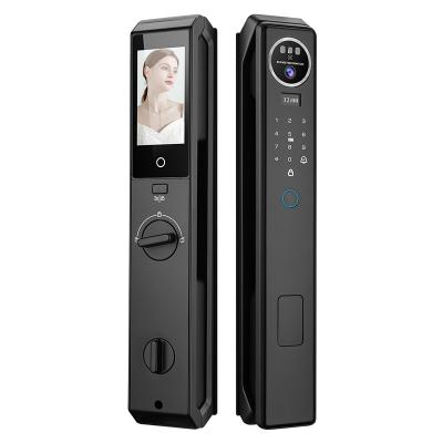 China S959 3D Face Fingerprint Tuya Video Calling Smart Door Lock Keyless Automatic Card Access Wifi Biometric Home Hotel Lock for sale