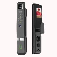 China Qleung S924MAX Biometric Fingerprint With HD Camera Digital Remote Control Smart Door Lock for sale