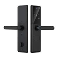 China S829Max Tuya Wifi Remote Control Camera Door Lock Fingerprint Code Card Keyless Smart Home Door Lock for sale