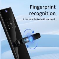 China S819-2MAX Smart Home Door Lock Video Intercom Wifi Camera With Fingerprint Password & Key Card Access Tuya Door Lock for sale