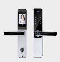 China Qleung Tuya Wifi App Camera Locks Biometric Fingerprint Recognition Code IC Card Key S802Pro Home for sale