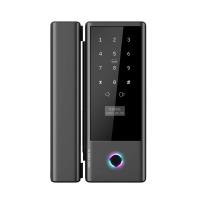 China Qleung Glass G10s Tuya Wifi TTlock App Cerradura Intelligent Fingerprint Code Key Card Smart Home Door Lock for sale