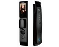 China Qleung Fully Automatic 3D Face ID Tuya WIFI APP Remote Control Fingerprint Palm Recognition Card Key Code S958Max Smart Lock for sale
