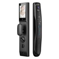 China S931Max Smart Door Lock With Card Key Code Tuya APP Face Fingerprint Recognition Multi-unlock Way Intercom For Home Apartment for sale