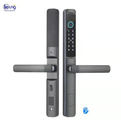 China Black Zinc Alloy Smart Lock with Fingerprint Password NFC Keyless Entry for sale