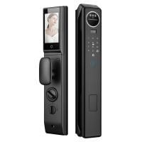 China S959max Automatic Fingerprint 3D Face Recognition Door Lock with Tuya Active Video Calling WiFi Access Control Smart Home Door Lock for sale