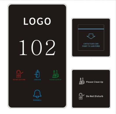 China 220V Hotel Doorplate Switch with Touch Control and 5-Year Warranty LED Doorplate for sale