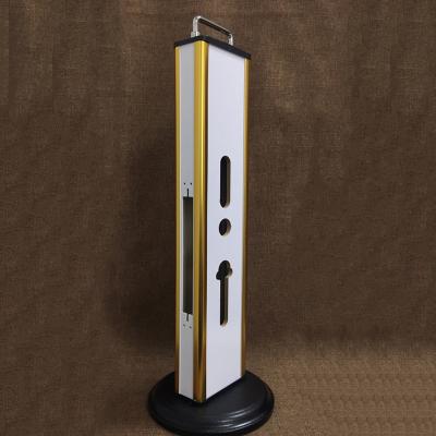 China Aluminum Alloy or PC Rotating Smart Lock Display Stand for Exhibition Hall Fingerprint Locks for sale