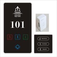 China Custom Logo Hotel Doorplate Switch with 5 Years Warranty and Standard 86 Bottom Box for Easy Installation for sale