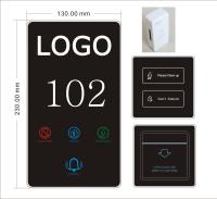 China Customized Hotel Doorplate Switch with LED Display 5 Years Warranty and 258*86*7mm Size for sale