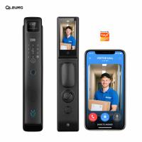 China Automatic 3D Face Recognition Camera Tuya Smart Locks With Video Calling S958max Digital Door lock for sale