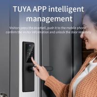 China S821max Camera Smart Lock with Tuya App Remote Contorl Fingerprint Card Code Key Multi Unlock Way Smart Home Door Lock for sale