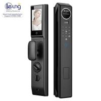 China Qleung S959max Smart Door Lock with Cloud Data Storage WiFi Network and Emergency Power USB for sale