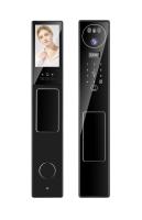 China Aluminum Alloy Smart Home Door Lock CNC Technology Tuya App Video Intercom Face Recognition Palm Print Automatic Lock for sale