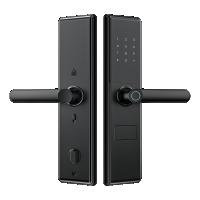 China Qleung S829 Tuya Wifi Remote Control Digital Lock Fingerprint Password Key Card Access Smart Home Door Lock for sale