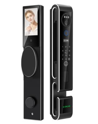 China 3D Fully Automatic Tuya Smart Door Lock with Multiple Unlock Methods and Language Support for sale