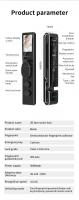 China 3D Fully Automatic Tuya Smart Door Lock with Multiple Unlock Methods and Language Support for sale