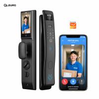China Qleung S958max Smart Door Lock with 3D HD Camera Facial Recognition and Tuya App Remote Control for sale