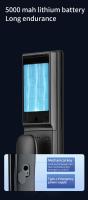 China Qleung S958max Smart Door Lock with 3D HD Camera Facial Recognition and Tuya App Remote Control for sale