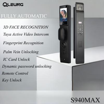 China Qleung S940max Fully Automatic Lock with 3D Face Recognition and Palm Vein Unlock Tuya Smart Home Door Lock for sale