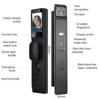 China Qleung S940max Fully Automatic Lock with 3D Face Recognition and Palm Vein Unlock Tuya Smart Home Door Lock for sale