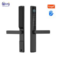 China Qleung S960 Waterproof IP65 Digital Door Lock Tuya TTlock Password Card Fingerprint Smart Home Door Lock for sale