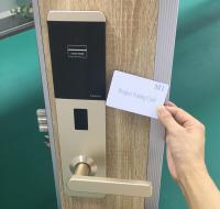 China Digital RFID Hotel Card Lock M1 System, Electronic Door Handle Lock, Smart Hotel Door Lock System for sale