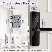 China Qleung S811 Conveninent Fingerprint Password Card Unlock Smart Home Door Lock Tuya Door lock for sale