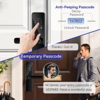 China Qleung S811 Conveninent Fingerprint Password Card Unlock Smart Home Door Lock Tuya Door lock for sale
