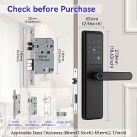 China QLEUNG S851 Handle Fingerprint Tuya Smart Home Door Lock Tuya Door Lock Password Card Key Unlocking for sale
