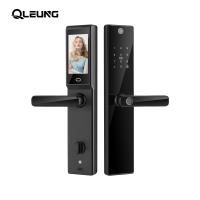 China Hot Sale Camera Lock Visible Tuya Intercom Video Calls Smart Door Lock Security Factory OEM Wifi  Smart Lock for sale