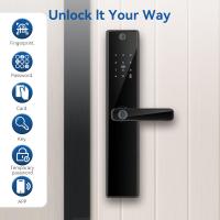 China Hot Sale Camera Lock Visible Tuya Intercom Video Calls Smart Door Lock Security Factory OEM Wifi  Smart Lock for sale