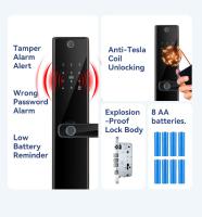 China S819-2MAX Camera Lock Visible Tuya Intercom Video Calls Smart Door Lock Keyless Entry Security Factory OEM Wifi Smart Lock for sale