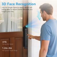 China S940MAX Face ID Lock Smart Door Lock Palmprint Visible Tuya Intercom Keyless Entry Security Factory OEM Wifi Lock for sale