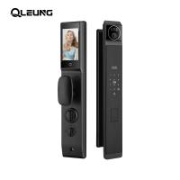 China Tuya Smart Lock with 3D Face Recognition Palmprint LCD Display Keyless Entry Security for sale