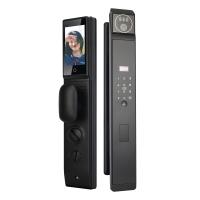 China Tuya Smart Lock with 3D Face Recognition Palmprint LCD Display Keyless Entry Security for sale