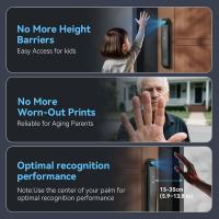 China Automatic Fingerprint 3D Face Recognition Door Lock Palmprint LCD Display Tuya Active Video Calling WiFi Access Control Digital Door Lock for sale
