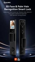 China S555 Automatic 3D Face Recognition Smart Door Lock with CNC Process Aluminum Alloy and Tuya Active Video Calling WiFi Access Control for sale