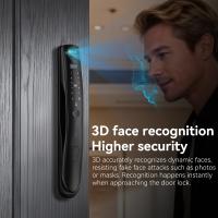 China 3D Face Recognition Smart Door Lock with Tuya Active Video Calling and 7.4V 5000mAh Lithium-ion Battery for sale