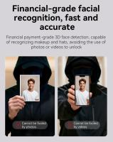 China Qleung S859max Black Smart Door Lock with Tuya App and Active Video Calling Face Recognition for sale