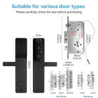 China S869 Gold Color CNC Slim Plate Face Recognition  Palm Vein Unlock Tuya Door Lock for sale