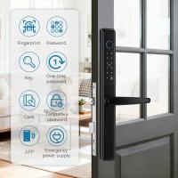 China Qleung S609 Silm Lock Waterproof Smart Home Door Lock Tuya door lock for sale