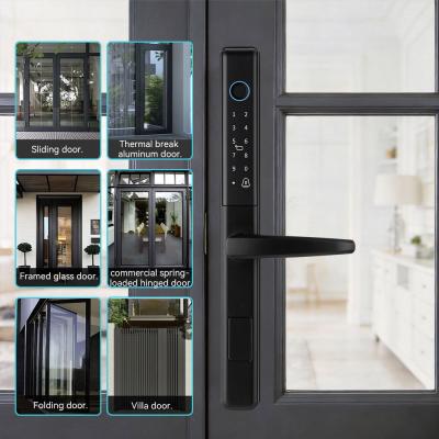 China Qleung S609 Silm Lock Waterproof Smart Home Door Lock Tuya door lock for sale