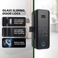 China Tuya Smart App Face ID Biometric Fingerprint Smart Digital Door Lock With Password And Card Entry for sale