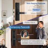 China A11 Smart Fingerprint Room Door Lock | 6-in-1 Keyless Entry with WiFi App Control | Indoor Wooden Door Lock for sale