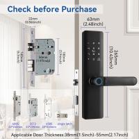 China A11 Smart Fingerprint Room Door Lock | 6-in-1 Keyless Entry with WiFi App Control | Indoor Wooden Door Lock for sale