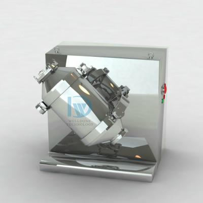 China Industrial 3D Rotary Drum Powder Mixer 10L to 20L Three Dimensional Blender for sale